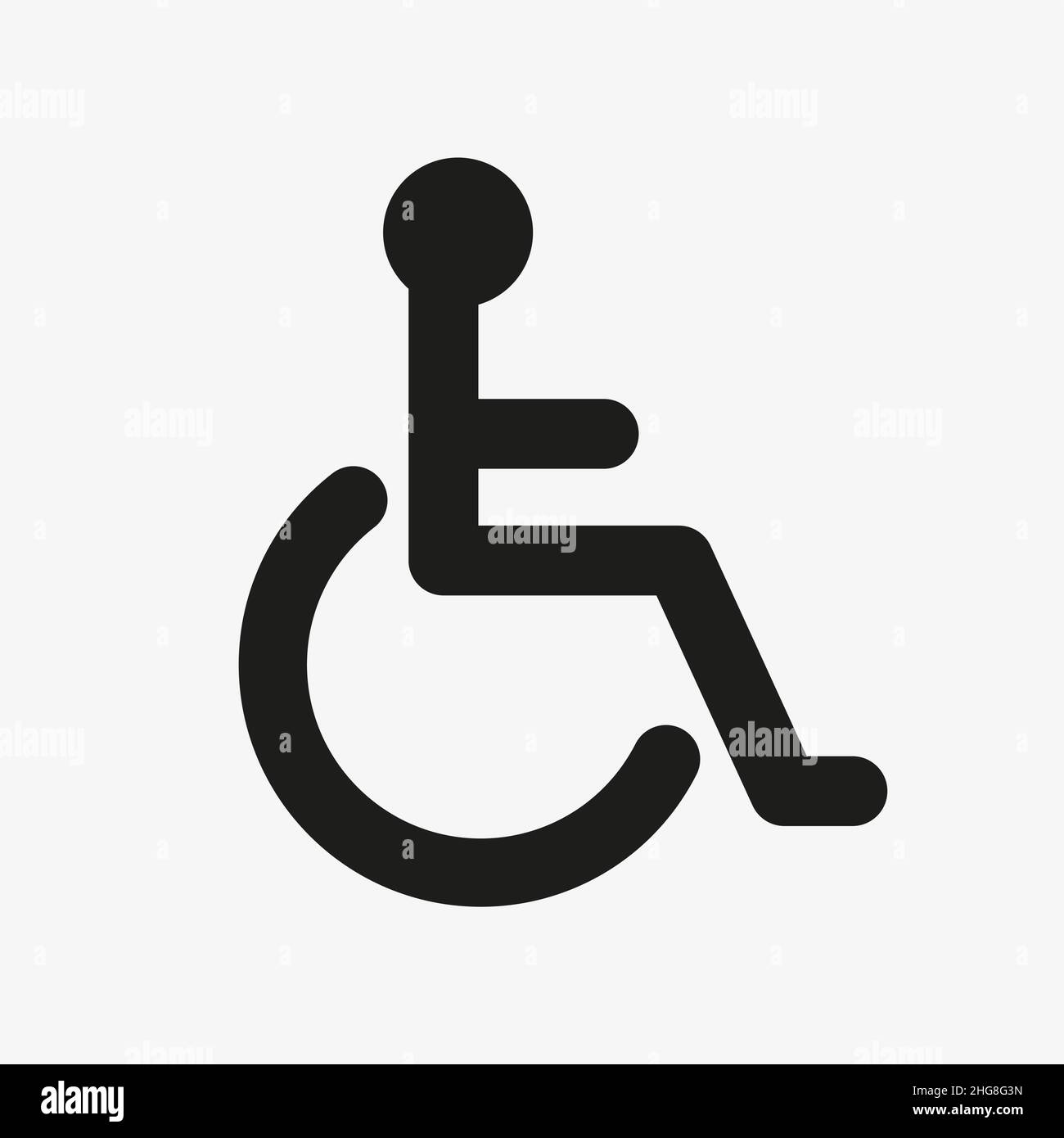 Disabled black and white Cut Out Stock Images & Pictures - Alamy