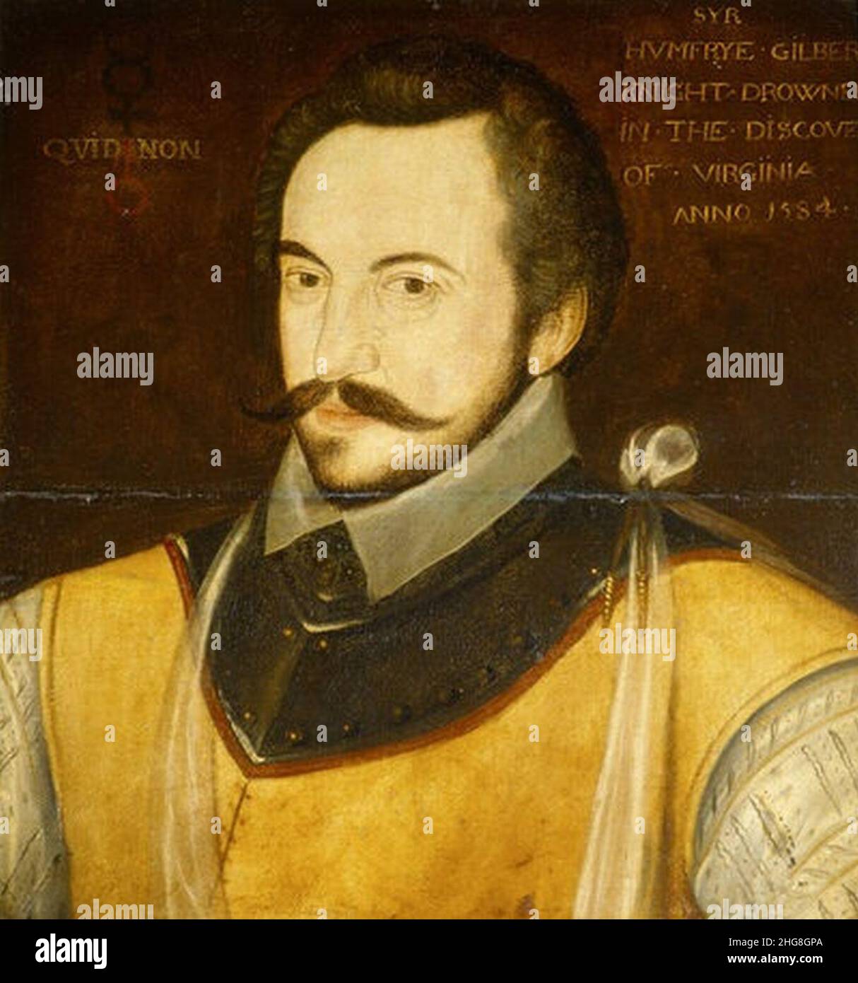 Sir Humphrey Gilbert Compton Castle Stock Photo - Alamy