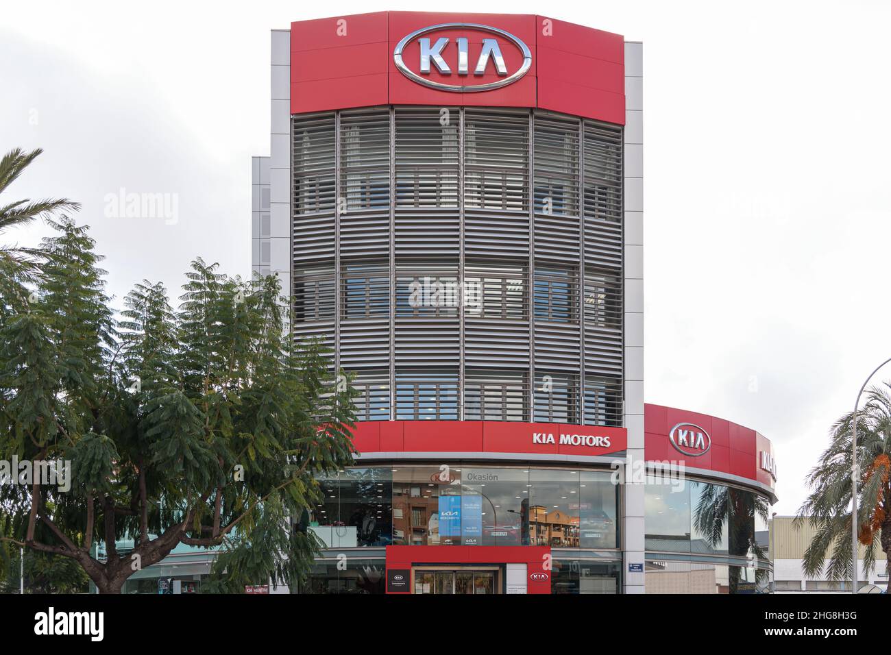 VALENCIA, SPAIN - JANUARY 13, 2022: Kia is a South Korean multinational ...