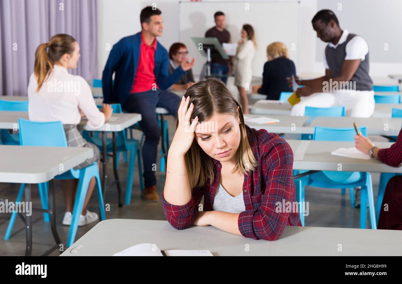 Classroom crying hi-res stock photography and images - Alamy