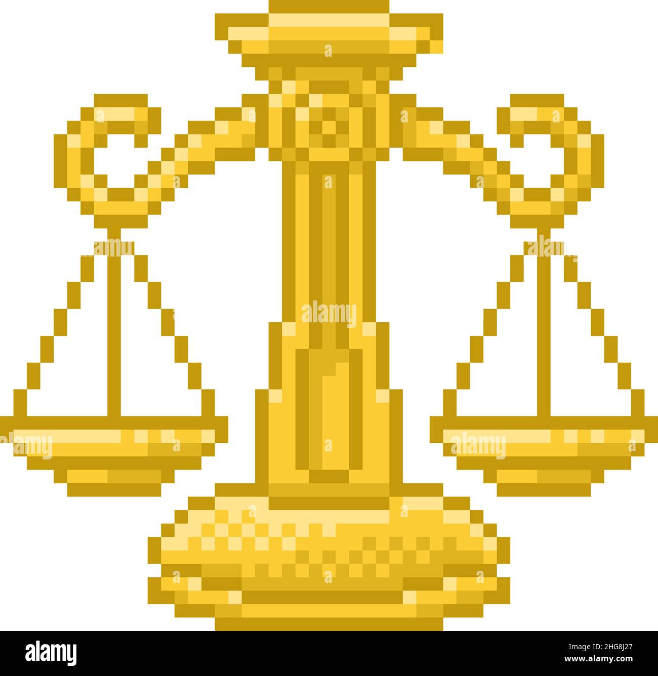 Zodiac Horoscope Astrology Libra Pixel Art Sign Stock Vector Image & Art - Alamy