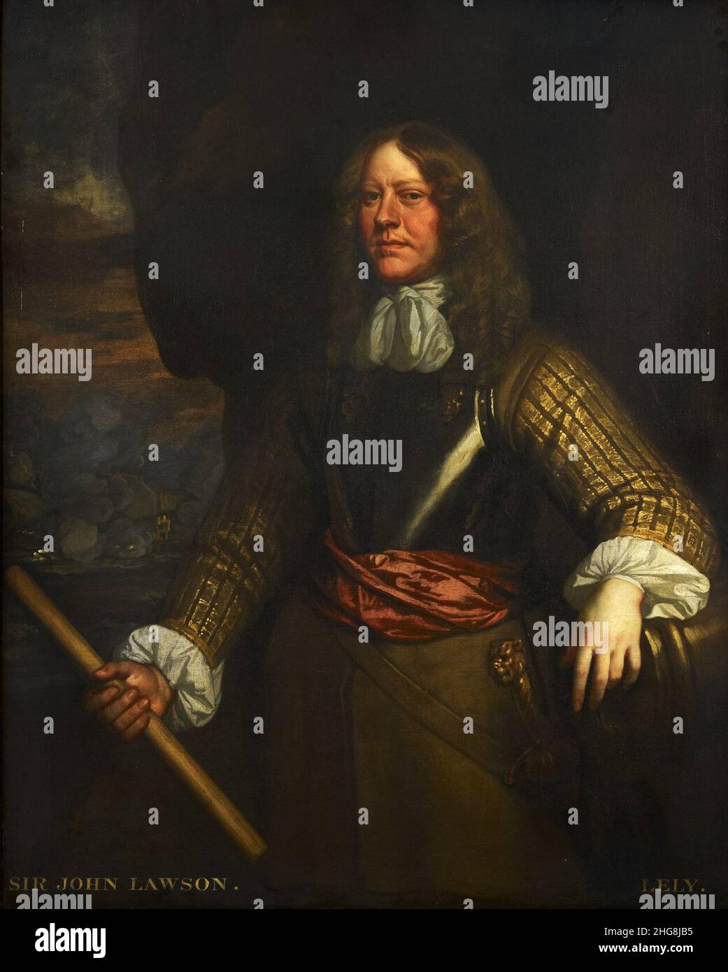 Sir Peter Lely (1618-80) - Sir John Lawson (d. 1665 Stock Photo - Alamy