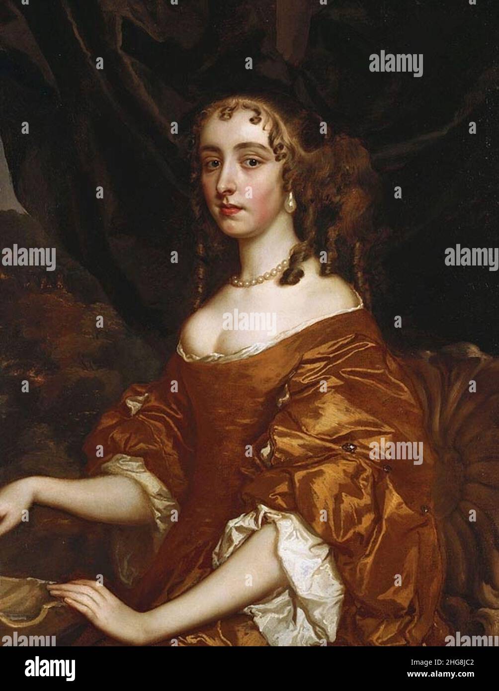 Sir Peter Lely (1618-80) - Portrait of a Lady Stock Photo - Alamy
