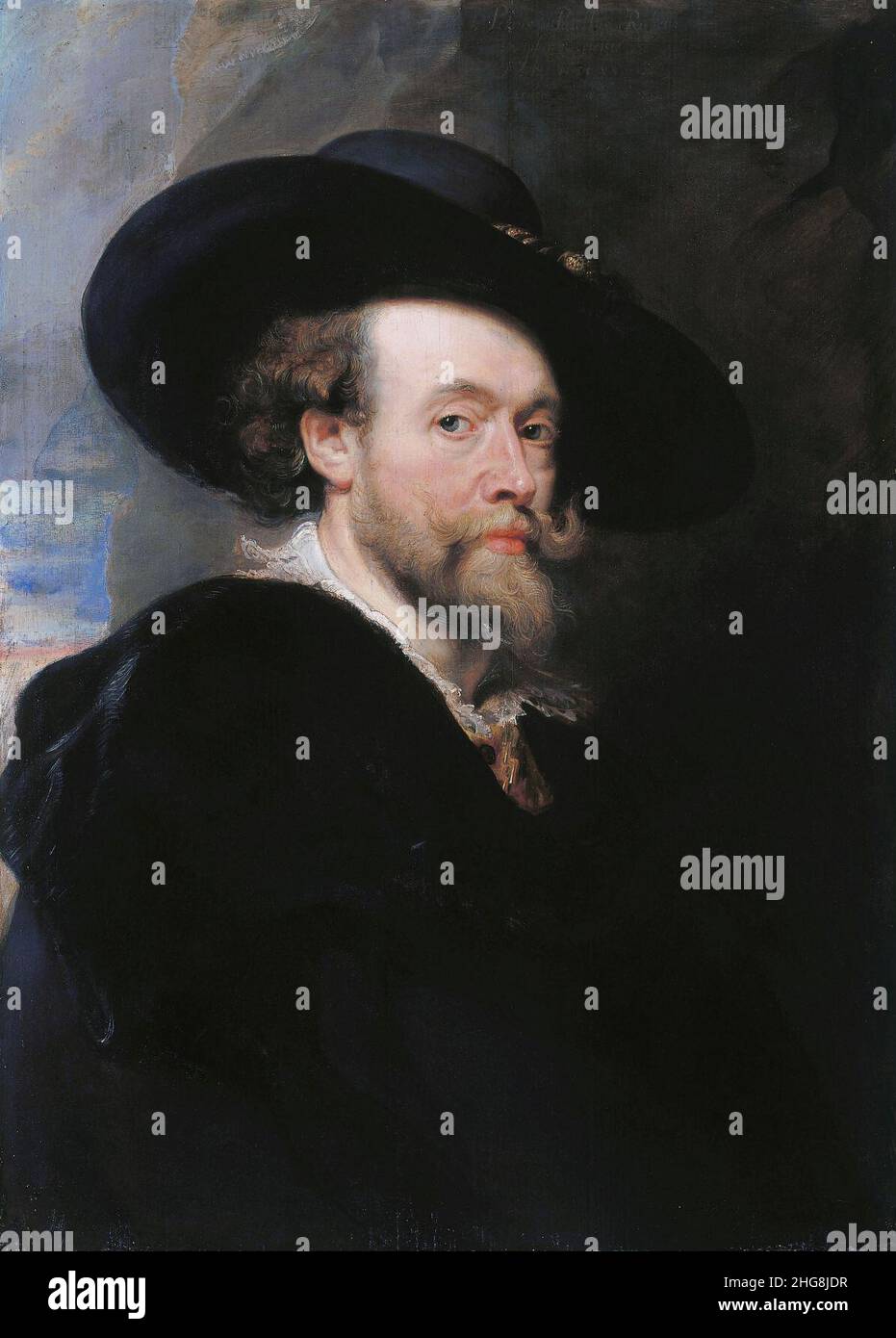 Sir Peter Paul Rubens - Portrait of the Artist Stock Photo - Alamy