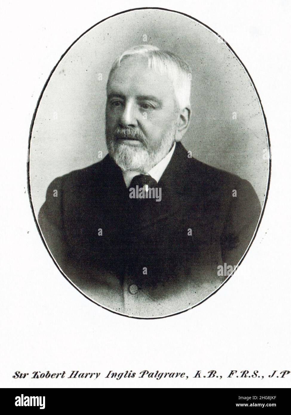 Sir Robert Harry Inglis Palgrave (1827-1919 Stock Photo - Alamy