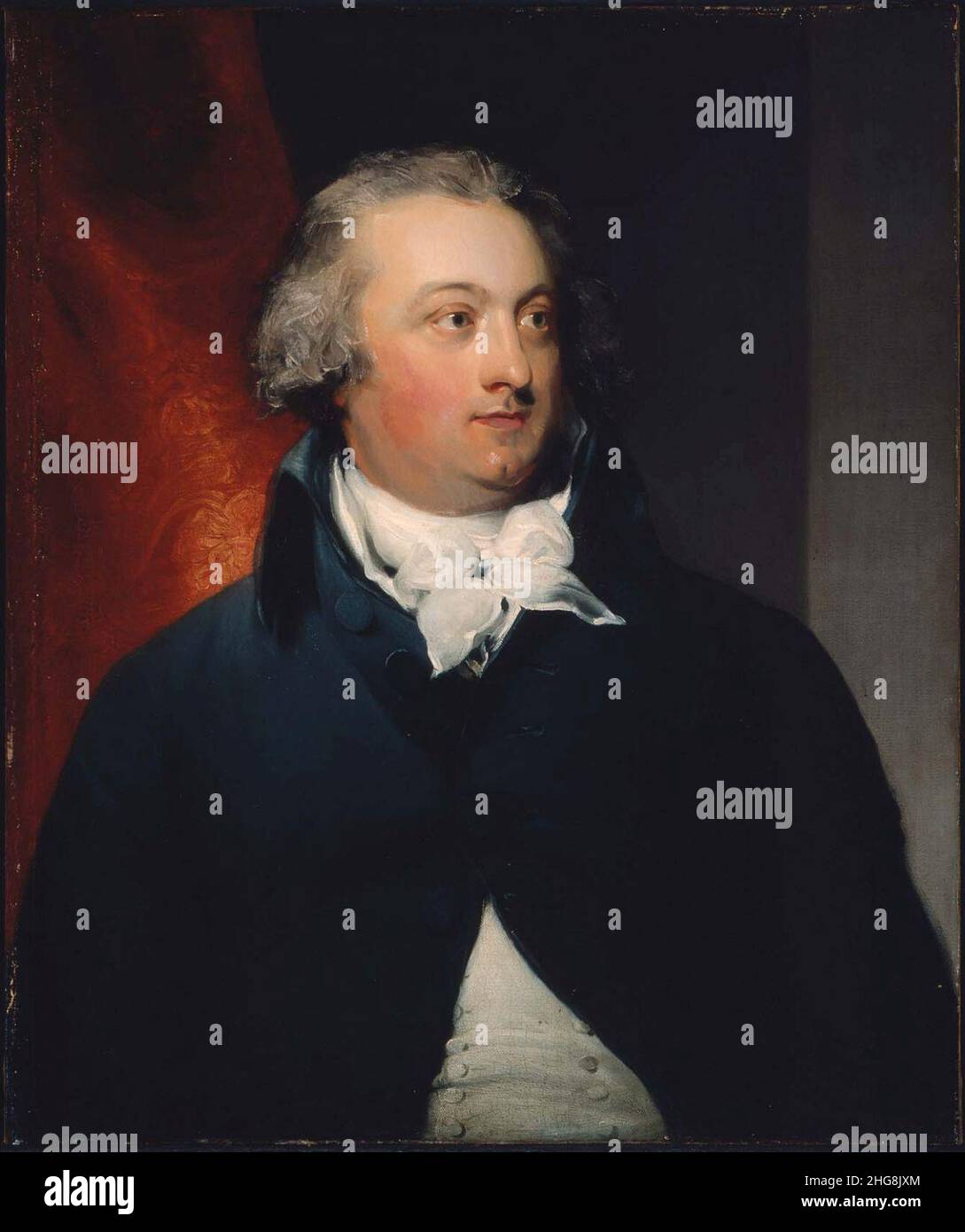 Sir Thomas Lawrence - Portrait of a Man in a Blue Coat Stock Photo - Alamy