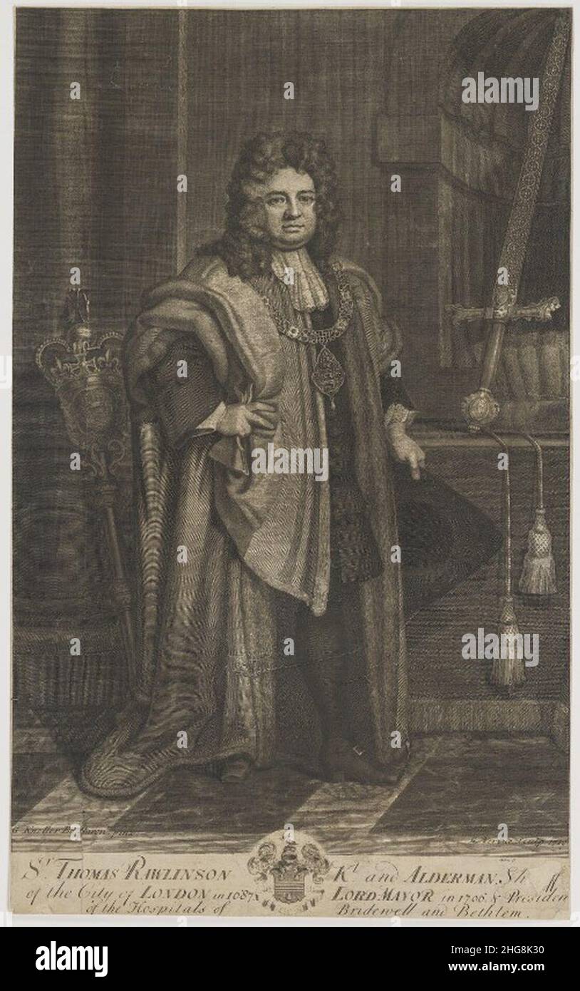 Sir Thomas Rawlinson Vertue Stock Photo - Alamy