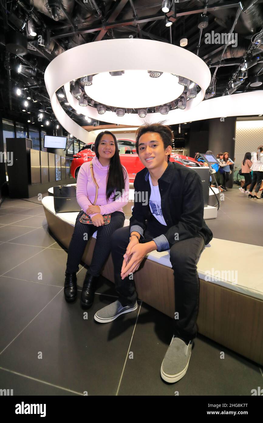 Foreigner at Ginza Tokyo Japan. Model Release for the Main Two People ...