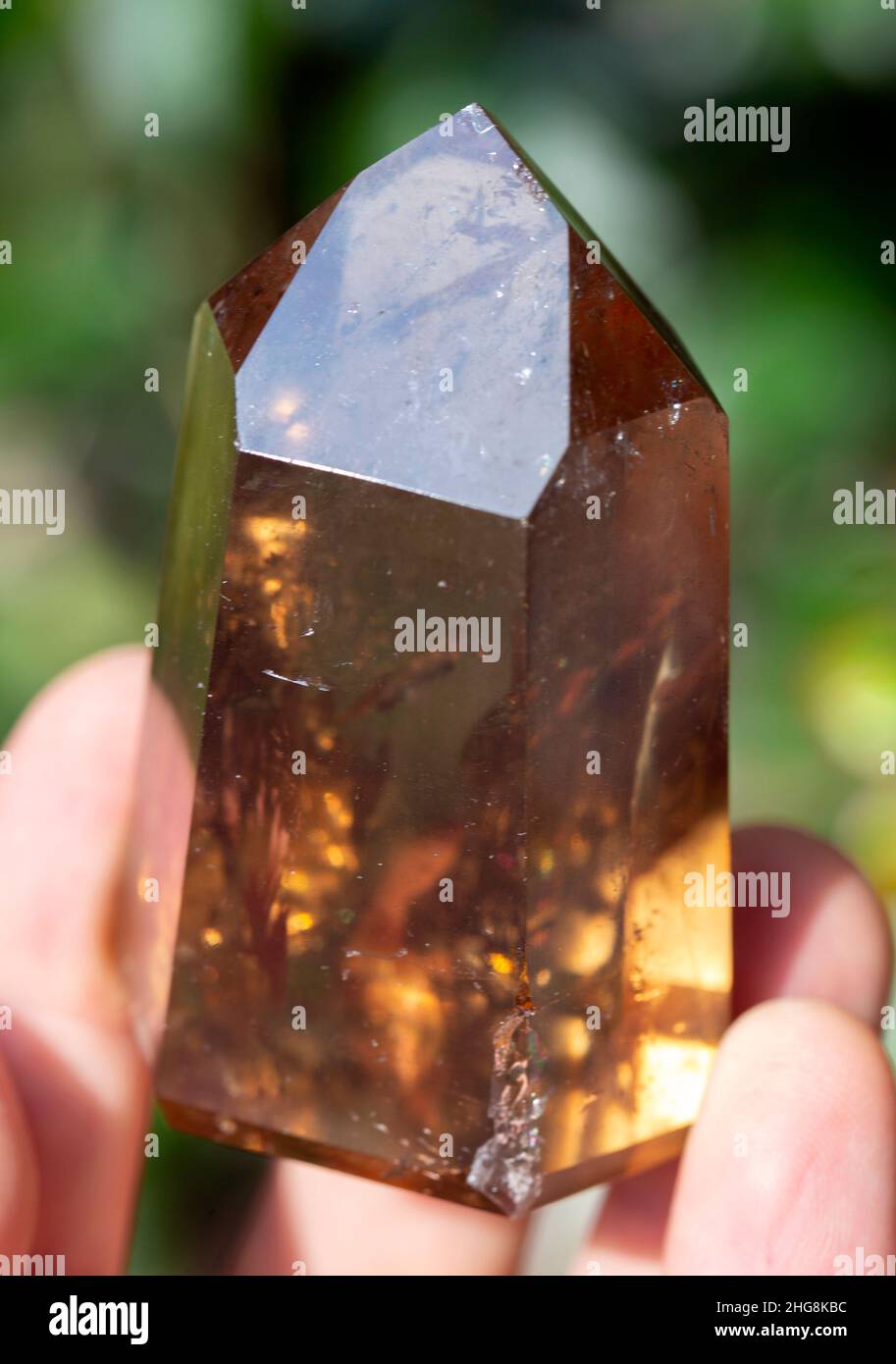 smoky, mineral specimen stone rock geology gem crystal Stock Photo - Alamy
