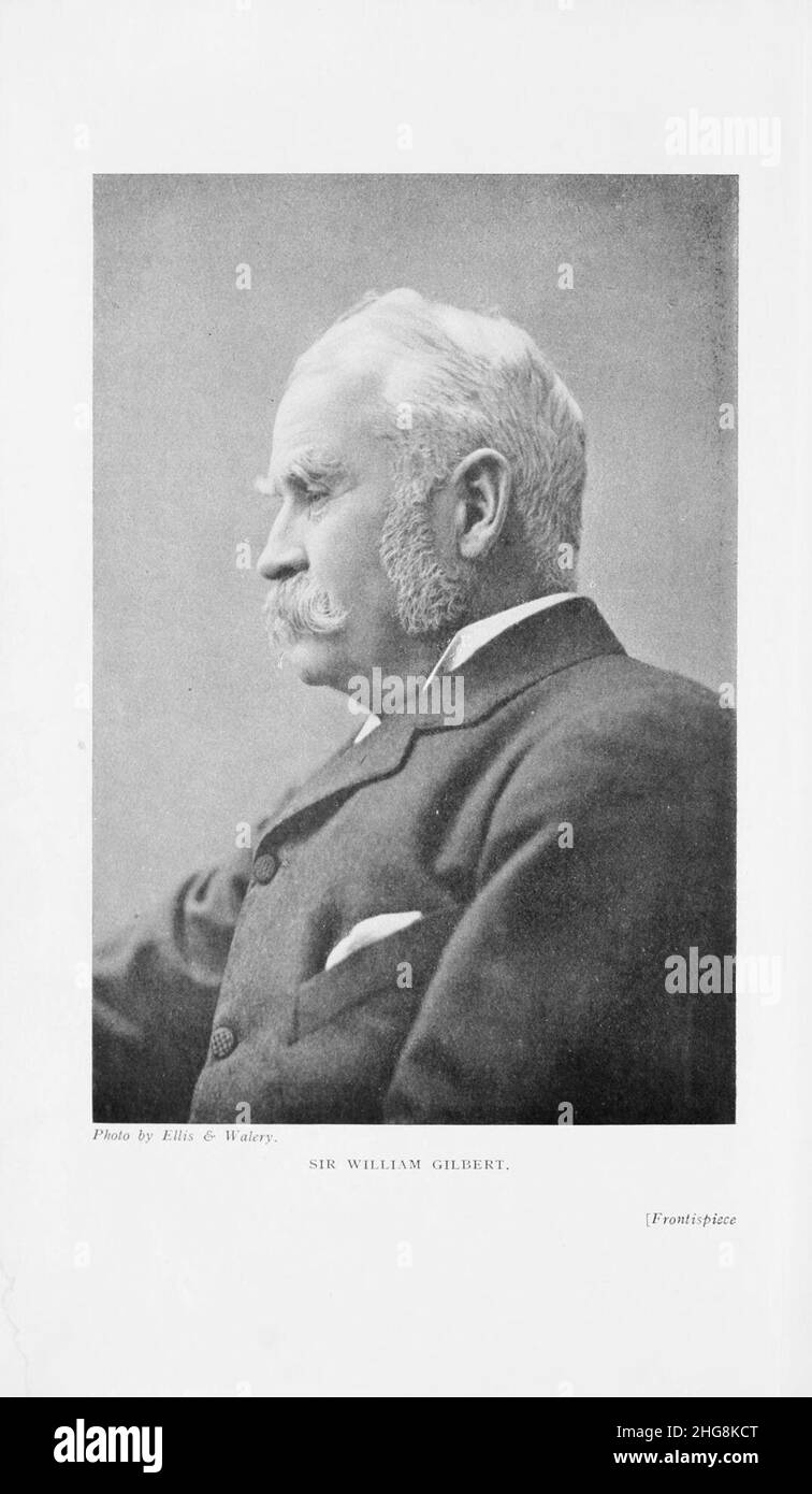 Sir William Gilbert. Portrait by Ellis & Walery Stock Photo - Alamy