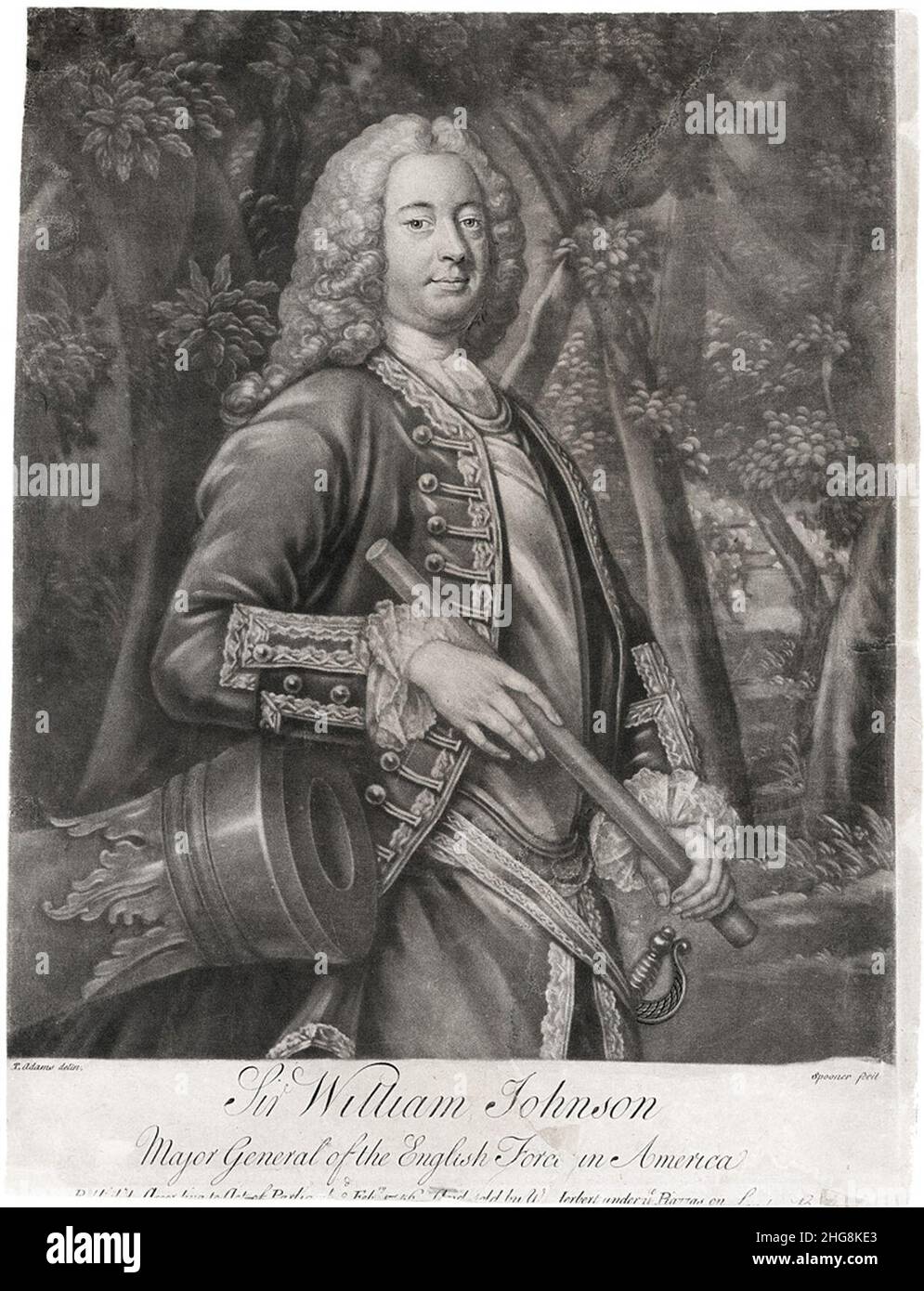 Sir William Johnson Stock Photo - Alamy