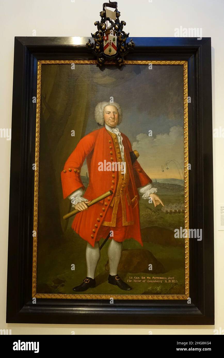 Sir William Pepperrell by John Smibert, commemorating the battle of ...
