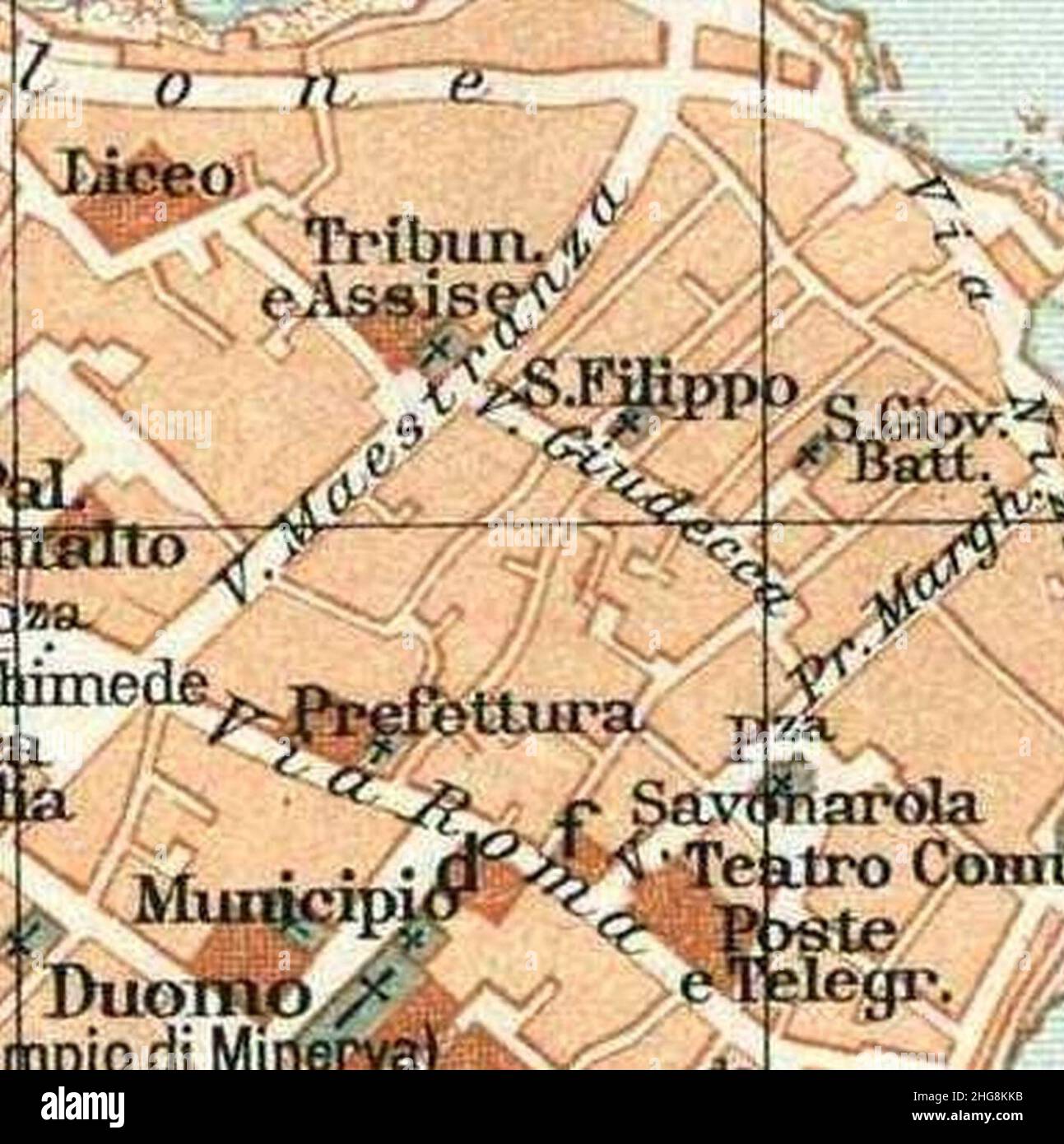 Siracusa map hi-res stock photography and images - Alamy