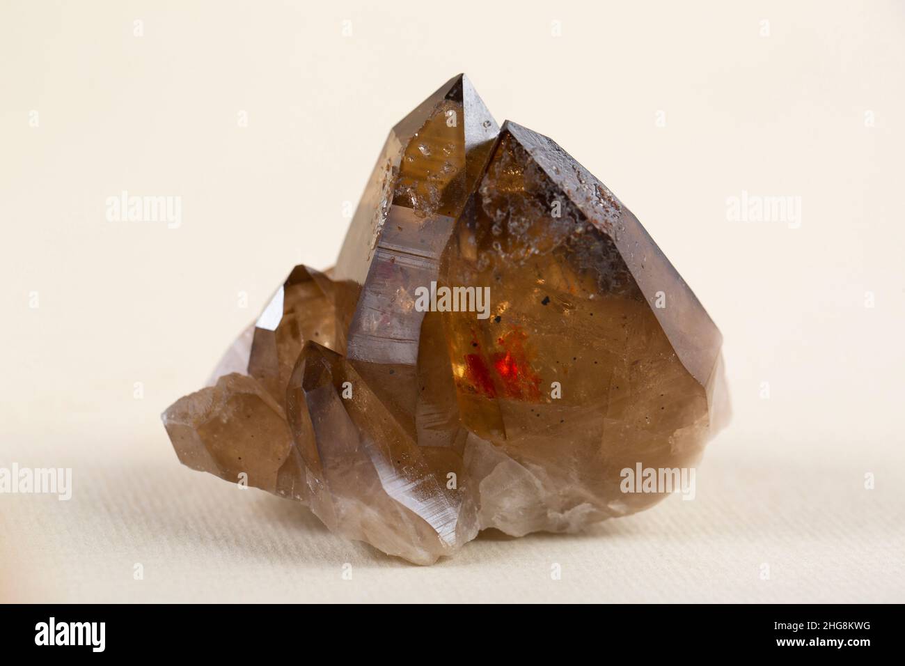 smoky, mineral specimen stone rock geology gem crystal Stock Photo - Alamy