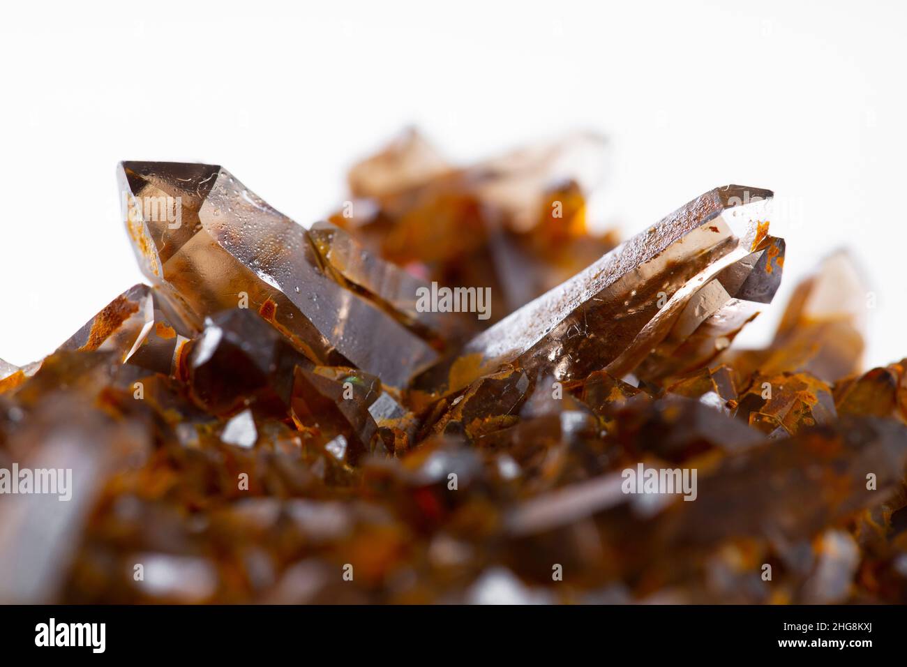 smoky, mineral specimen stone rock geology gem crystal Stock Photo - Alamy