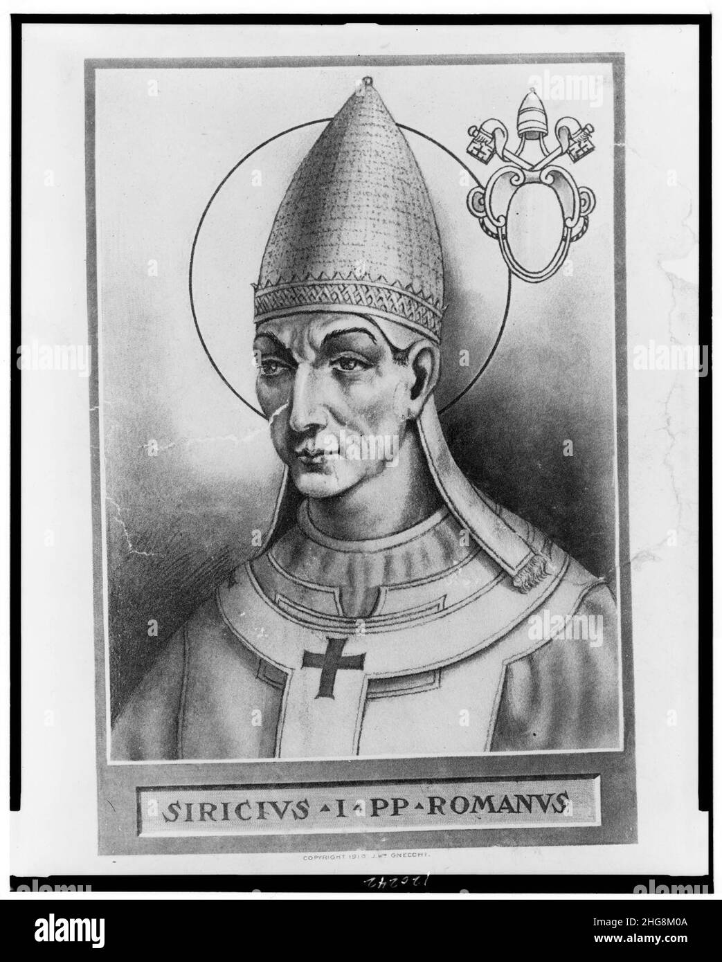 Siricius I PP Romanus Stock Photo - Alamy