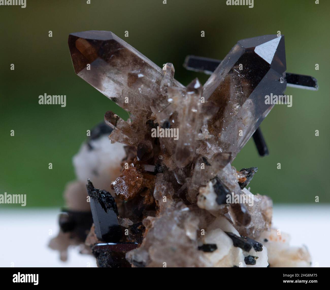 smoky, mineral specimen stone rock geology gem crystal Stock Photo - Alamy