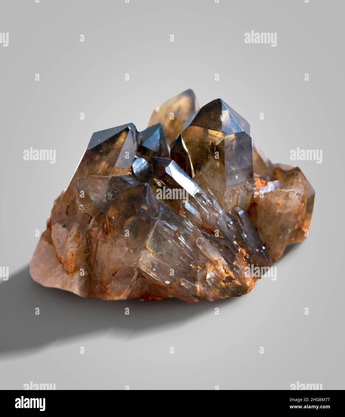 smoky, mineral specimen stone rock geology gem crystal Stock Photo - Alamy