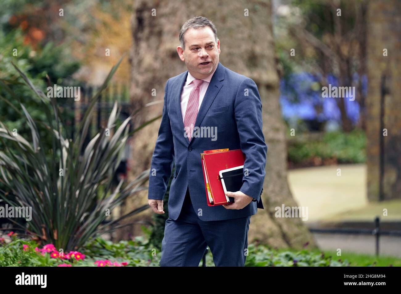 Minister without portfolio in the Cabinet Office Nigel Adams arrives in ...