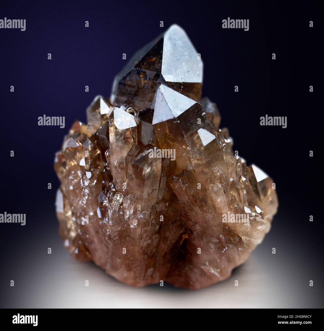 smoky, mineral specimen stone rock geology gem crystal Stock Photo - Alamy