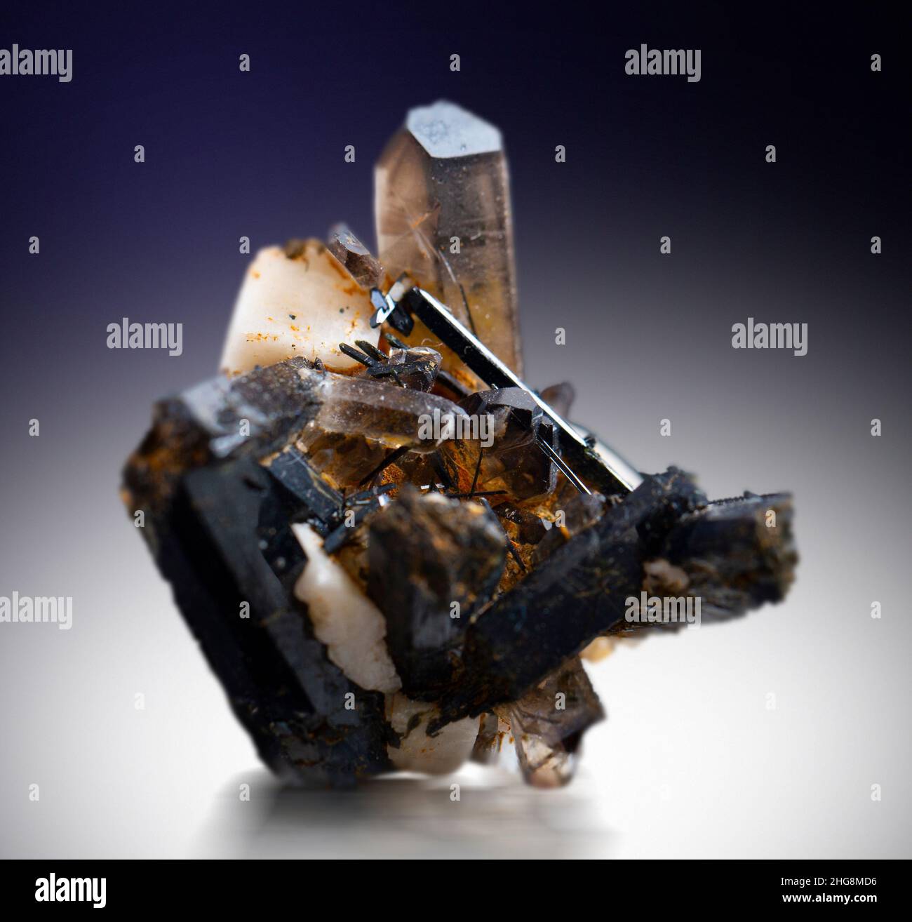 smoky, mineral specimen stone rock geology gem crystal Stock Photo - Alamy
