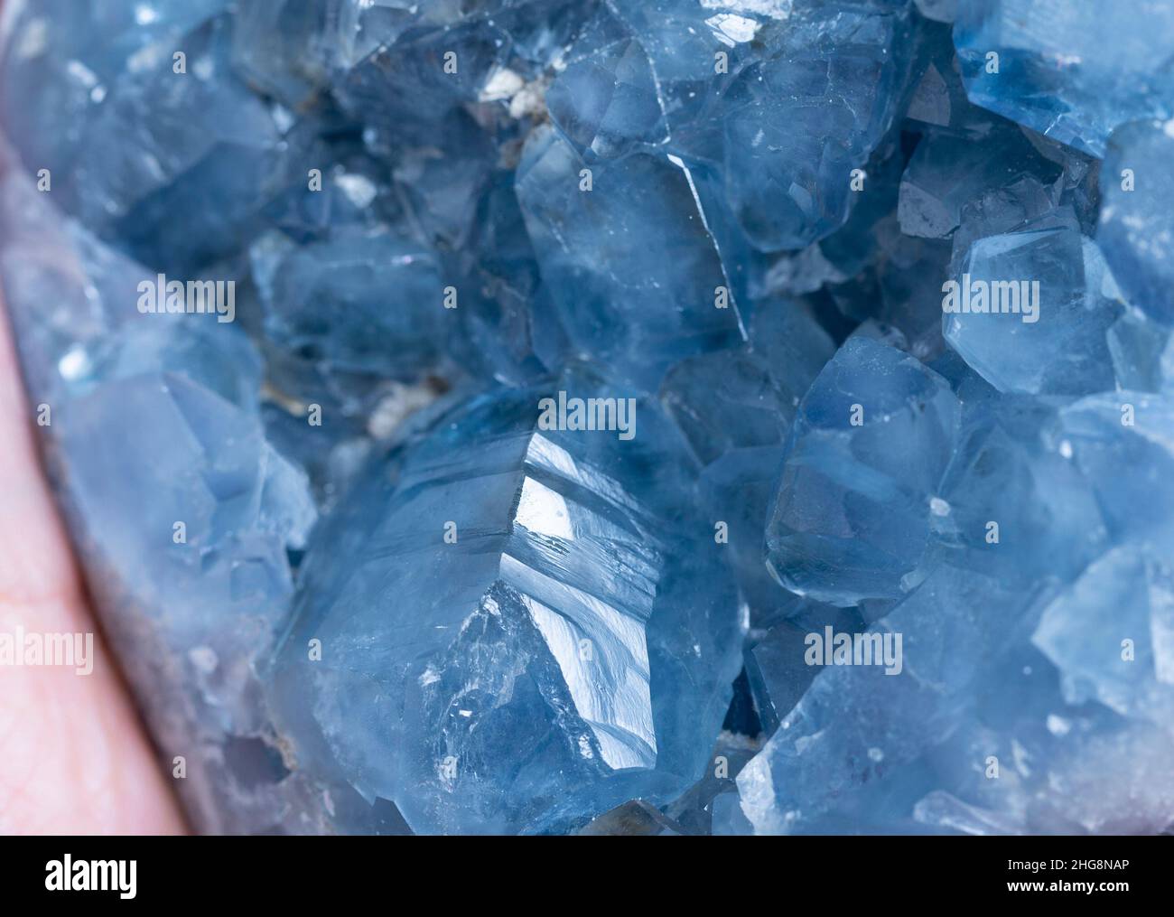 celestite,mineral specimen stone rock geology gem crystal Stock Photo ...