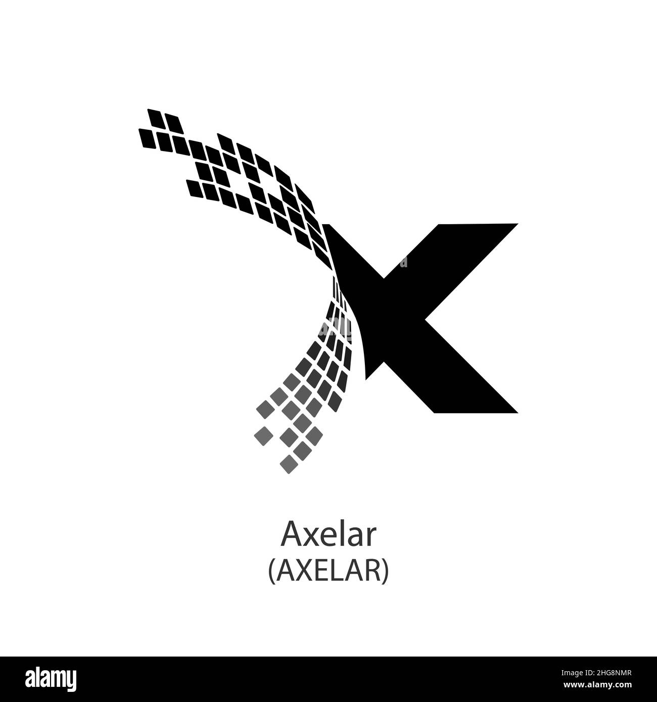 Axelar Decentralized Blockchain Internet Of Things Payments Cryptocoin Token Vector Logo Icon