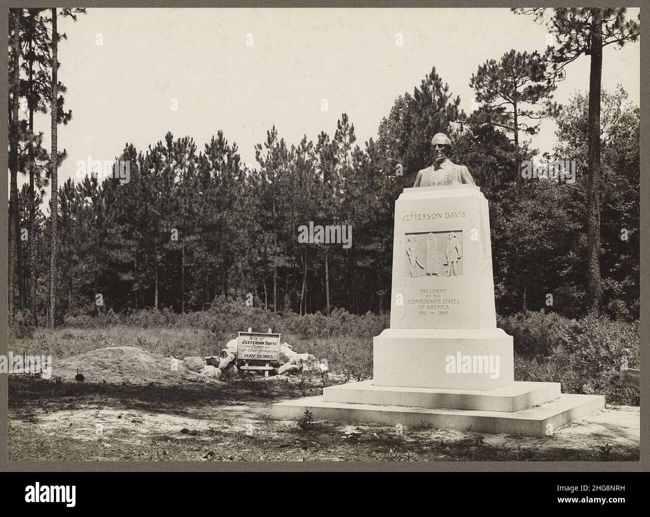 Site of Jefferson Davis Capture FSA 1936 Stock Photo - Alamy