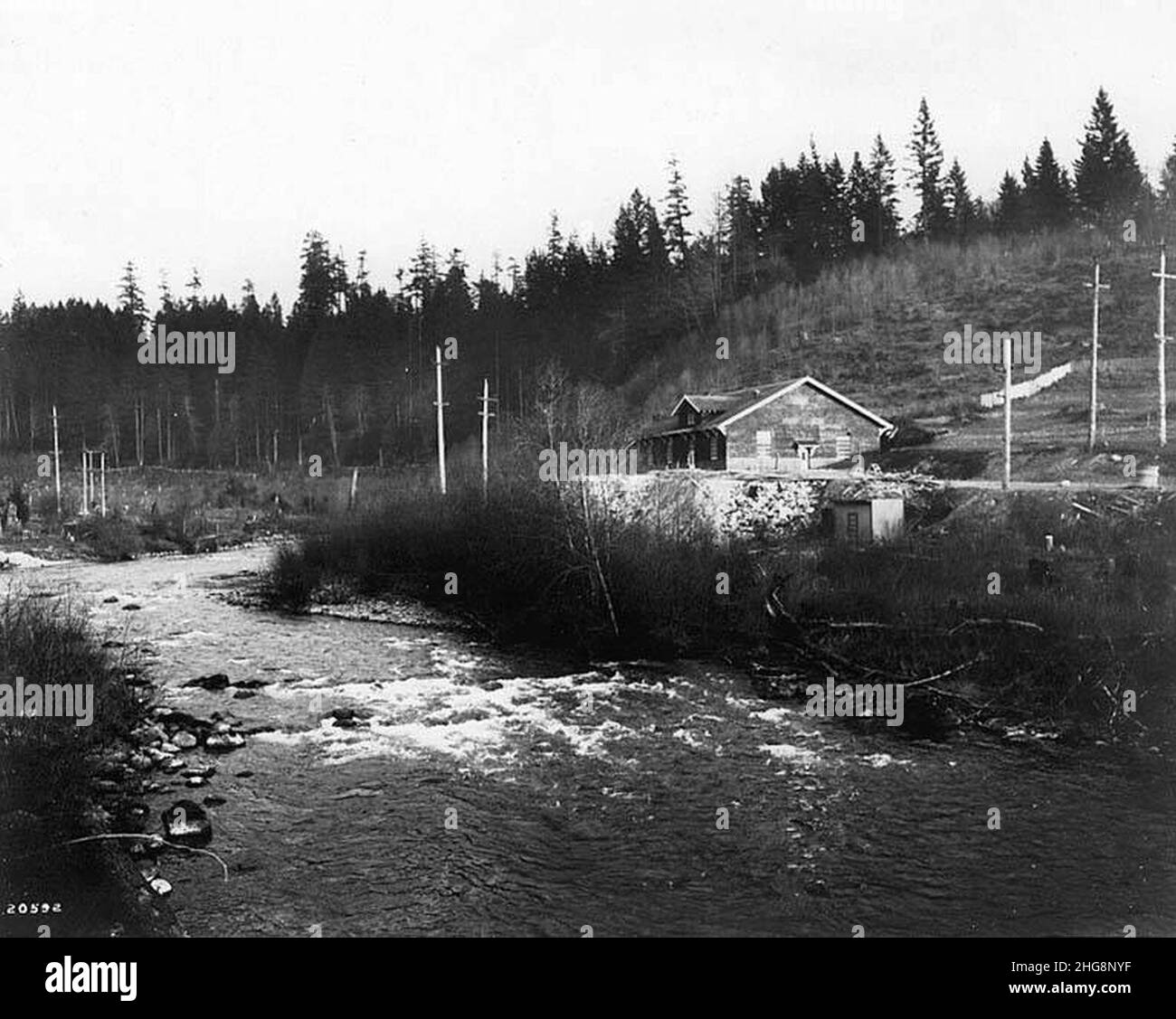 Site of the settling basin for Cedar River Dam and intake for Seattle ...