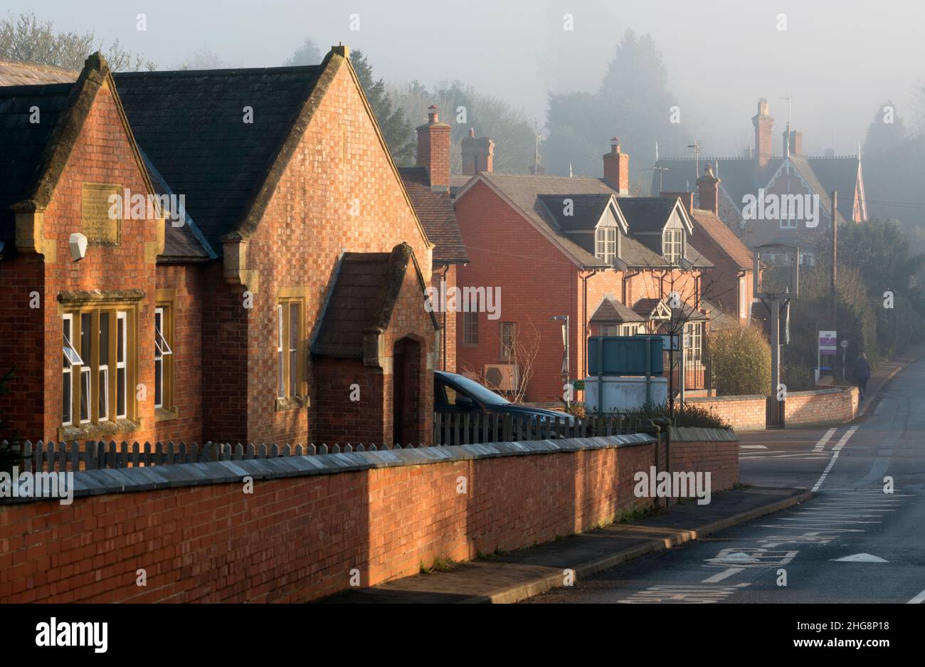 Snitterfield village in winter, Warwickshire, England, UK Stock Photo ...