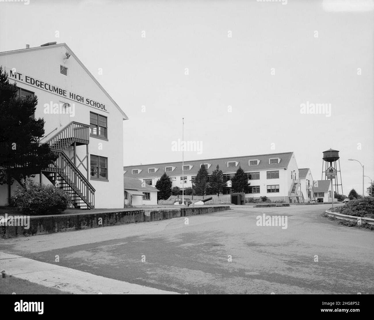 Sitka Naval Operating Base buildings Stock Photo - Alamy