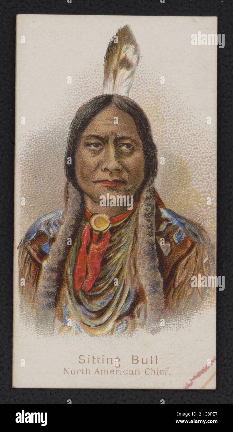 Sitting Bull, North American chief Stock Photo - Alamy