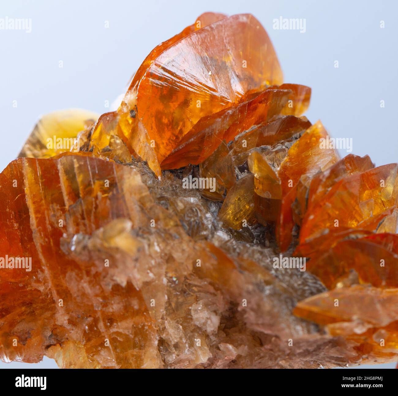 gypsum selenite mineral specimen stone rock geology gem crystal Stock ...