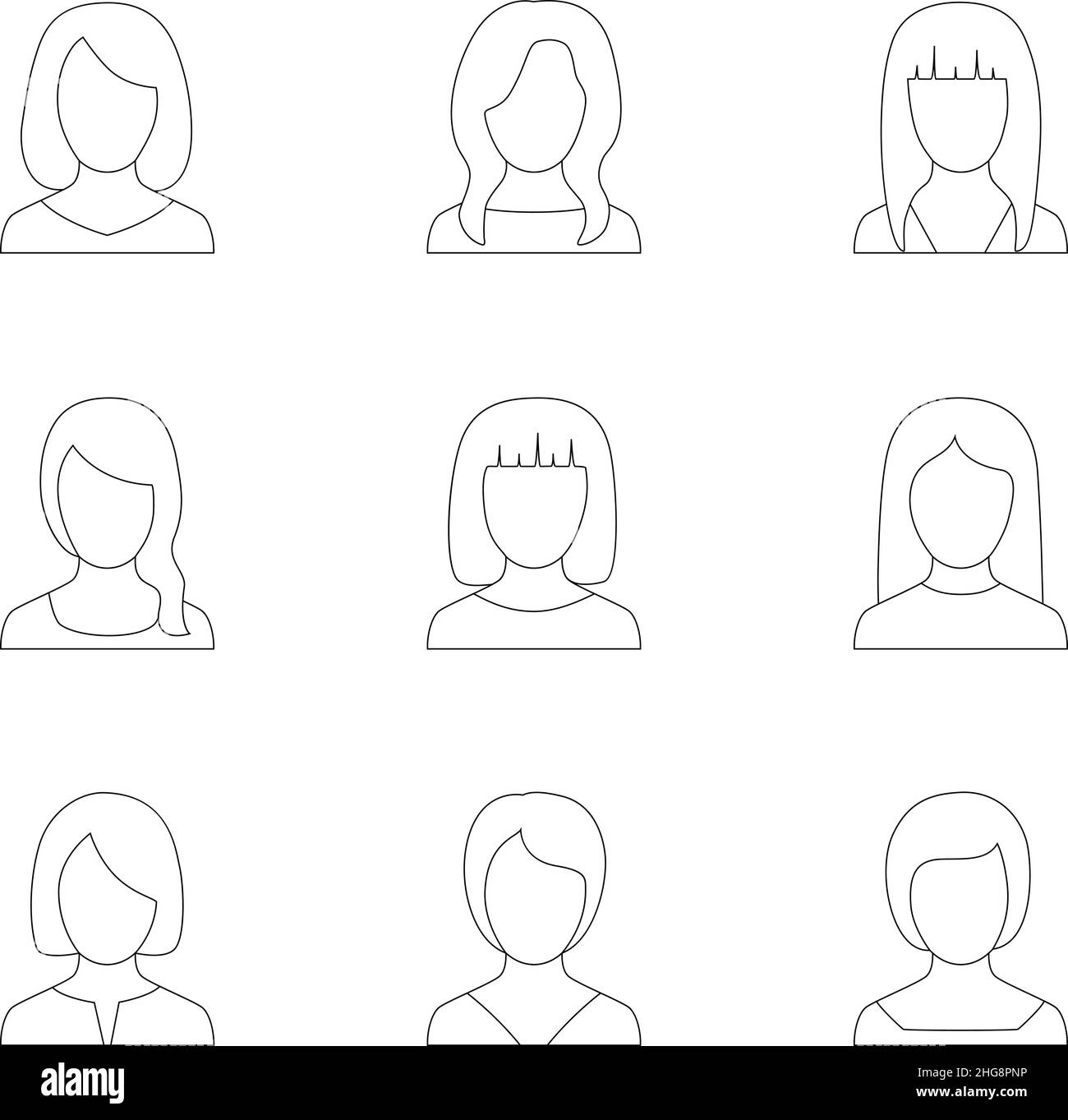 Female outline Cut Out Stock Images & Pictures - Alamy