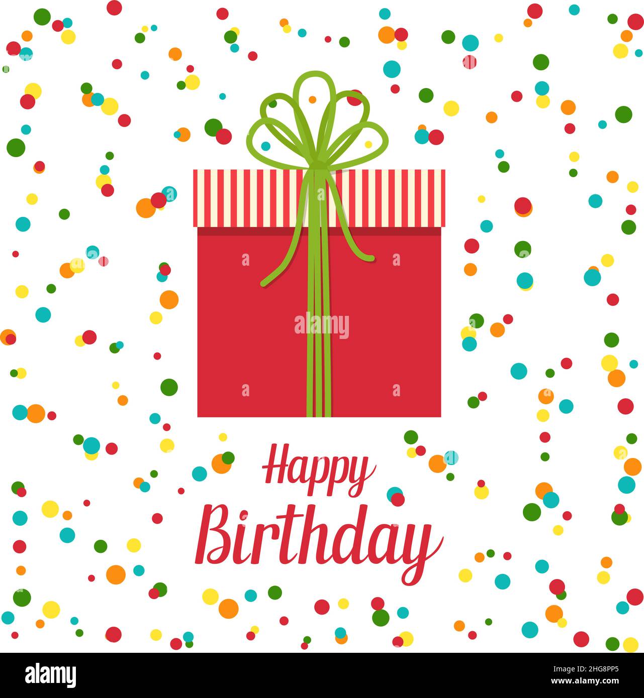 Happy Birthday card, vector illustration Stock Vector Image & Art - Alamy