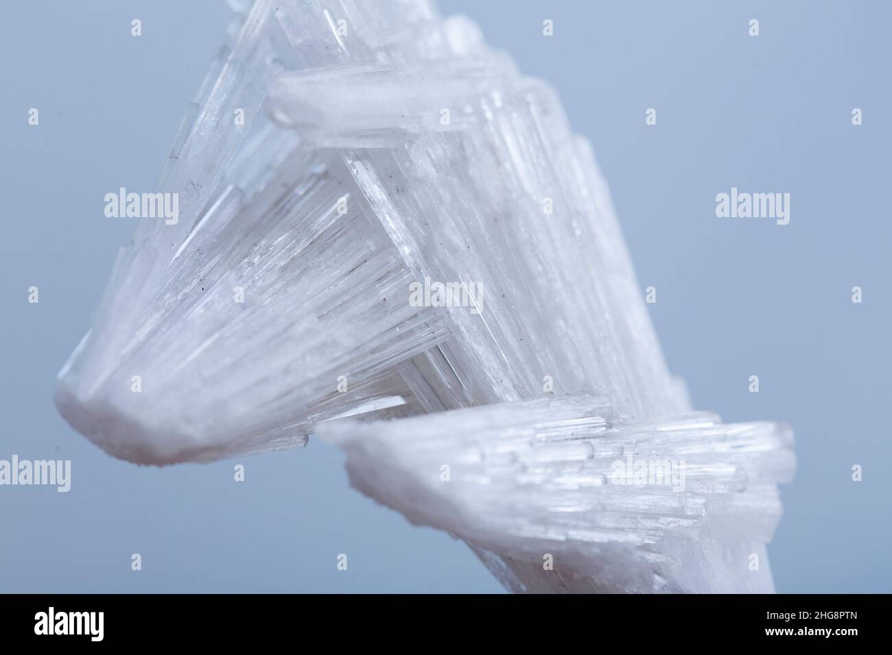 gypsum selenite mineral specimen stone rock geology gem crystal Stock ...