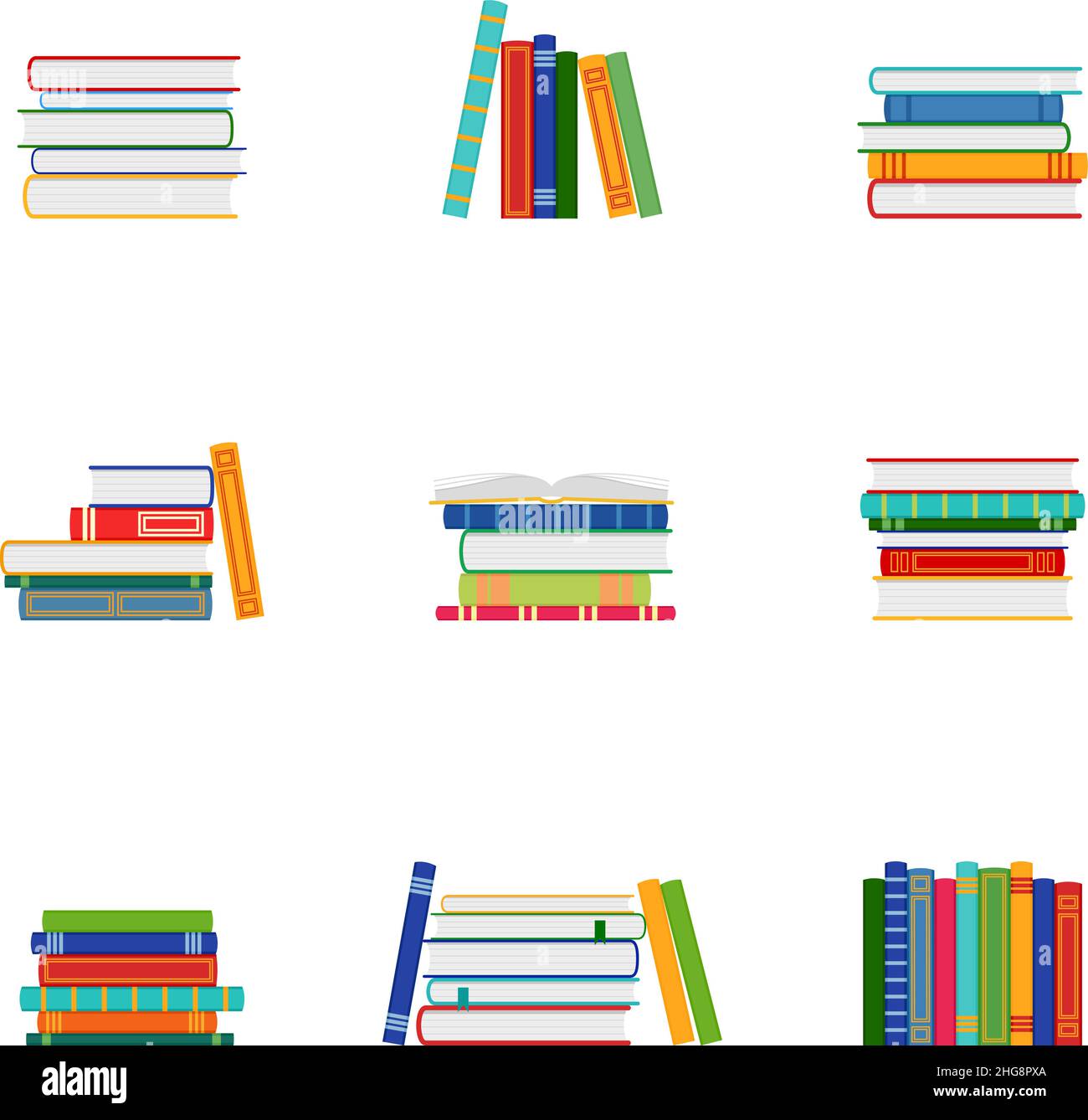 Open stacks Stock Vector Images - Alamy