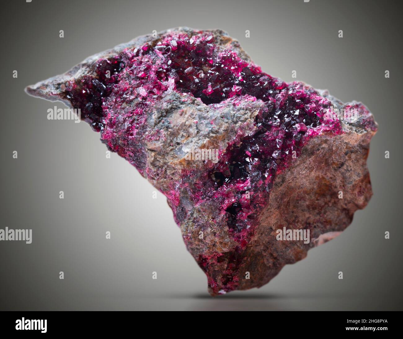 rosalite mineral specimen stone rock geology gem crystal Stock Photo ...