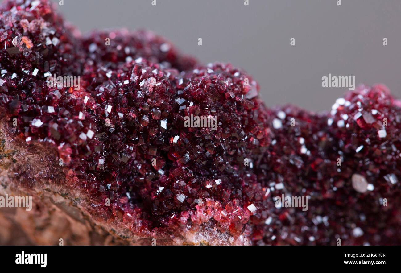 rosalite mineral specimen stone rock geology gem crystal Stock Photo ...