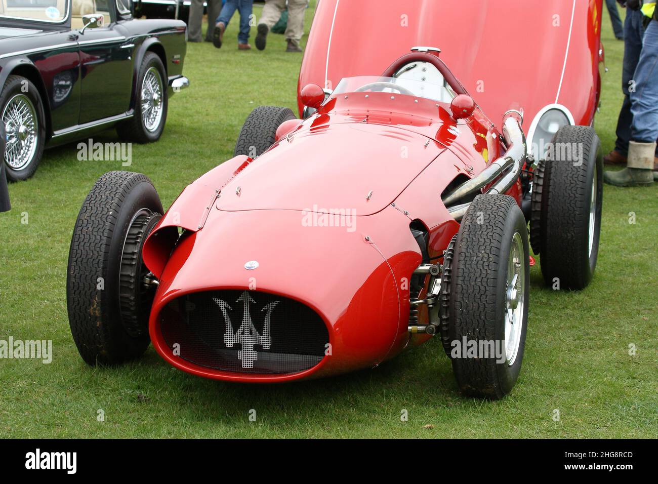 Maserati 250F Grand Prix racing car at Fawley, Henley-on-Thames, UK ...