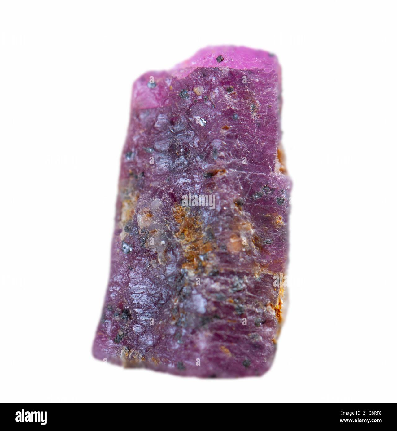 ruby mineral specimen stone rock geology gem crystal Stock Photo - Alamy