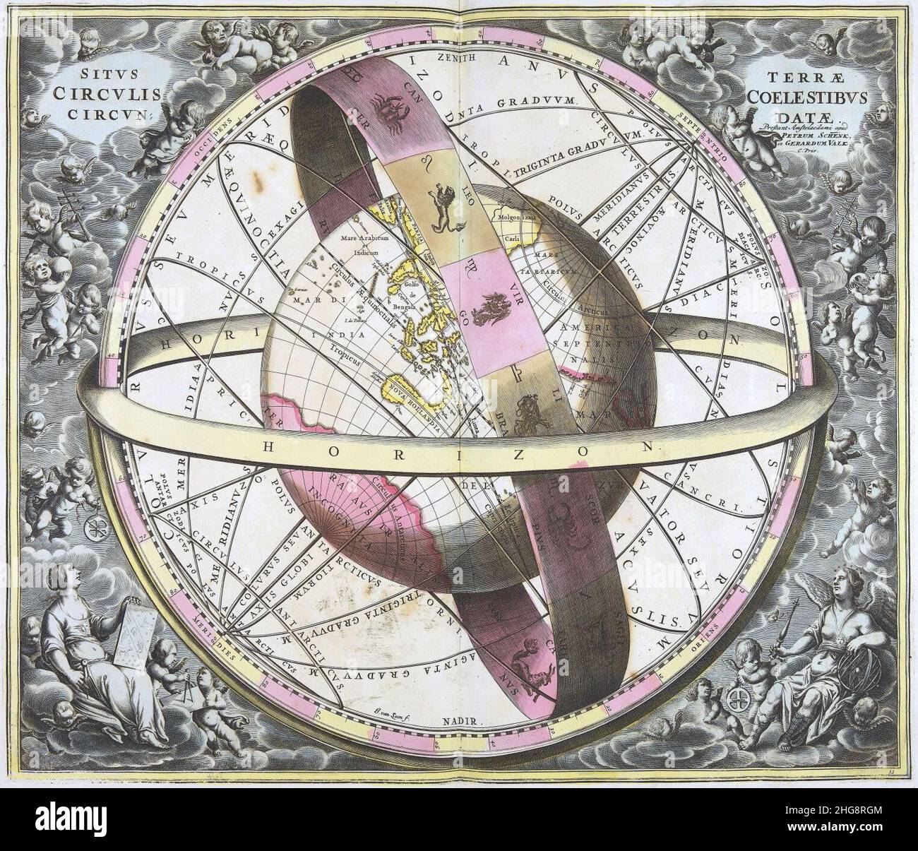 Situs Terrae circulis coelestibus circundatae Stock Photo - Alamy