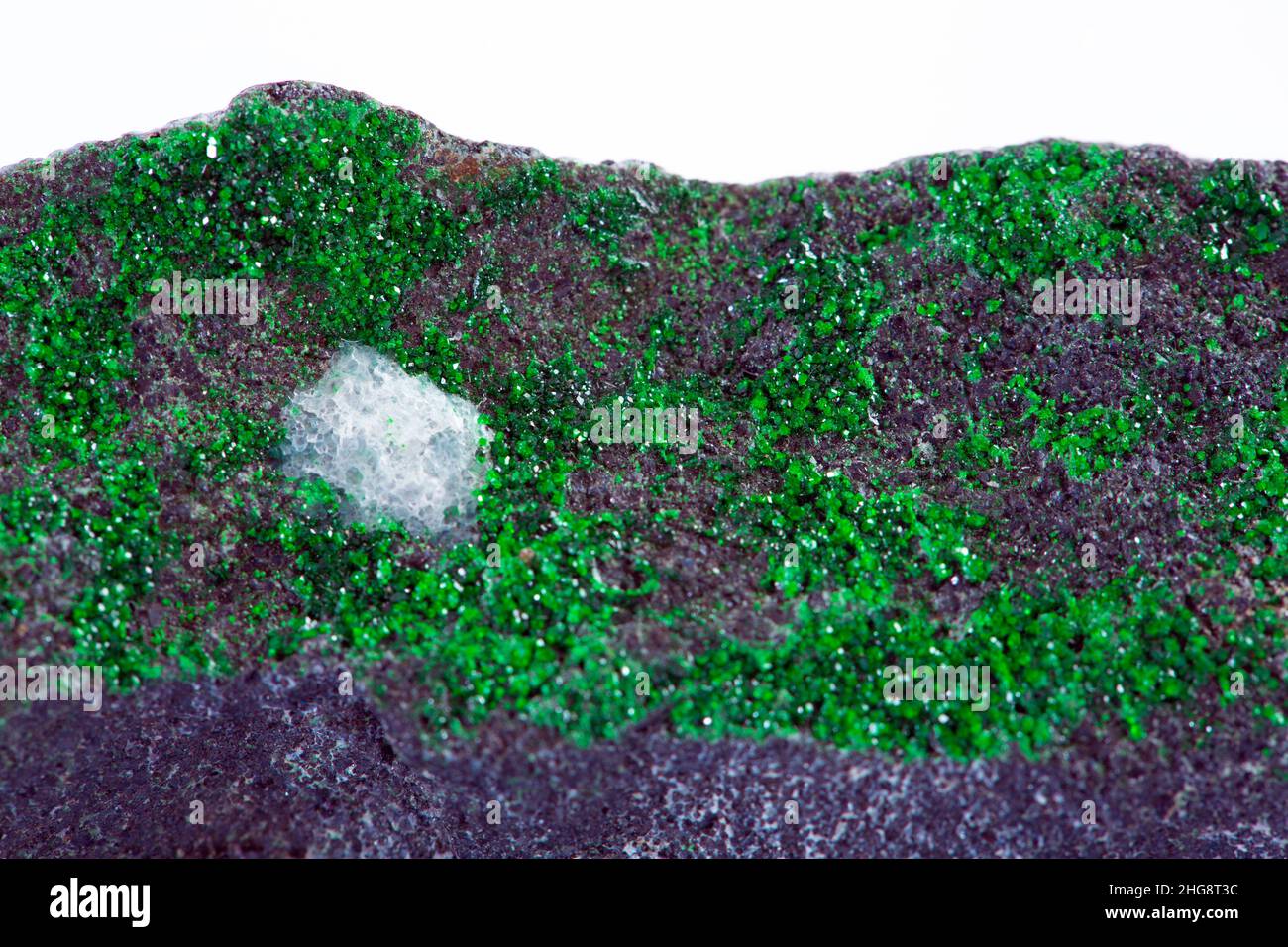 uvarovite mineral specimen stone rock geology gem crystal Stock Photo ...