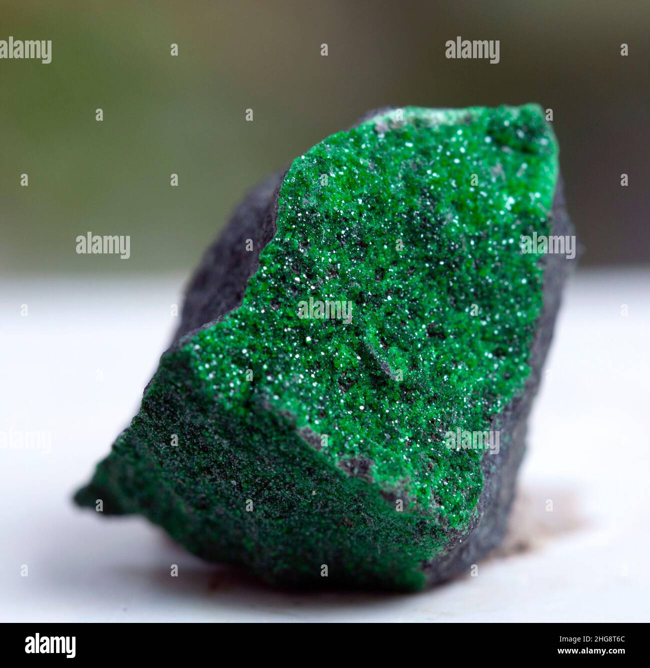 uvarovite mineral specimen stone rock geology gem crystal Stock Photo ...