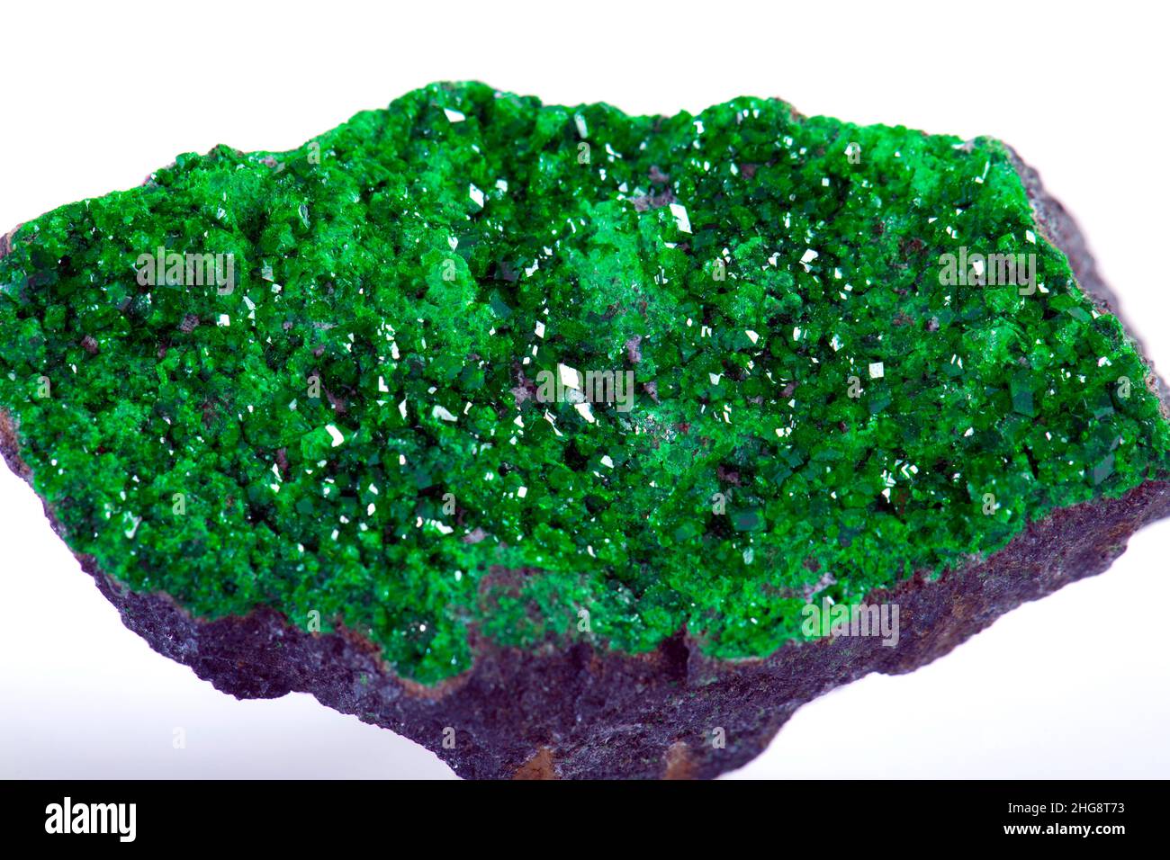 uvarovite mineral specimen stone rock geology gem crystal Stock Photo ...