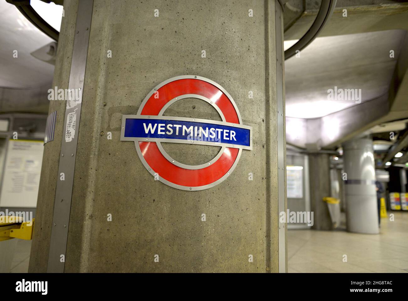 London, England, UK. Westminster underground station Stock Photo - Alamy