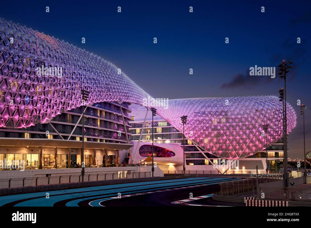 W Abu Dhabi Yas Island Luxury Hotel Stock Photo - Alamy
