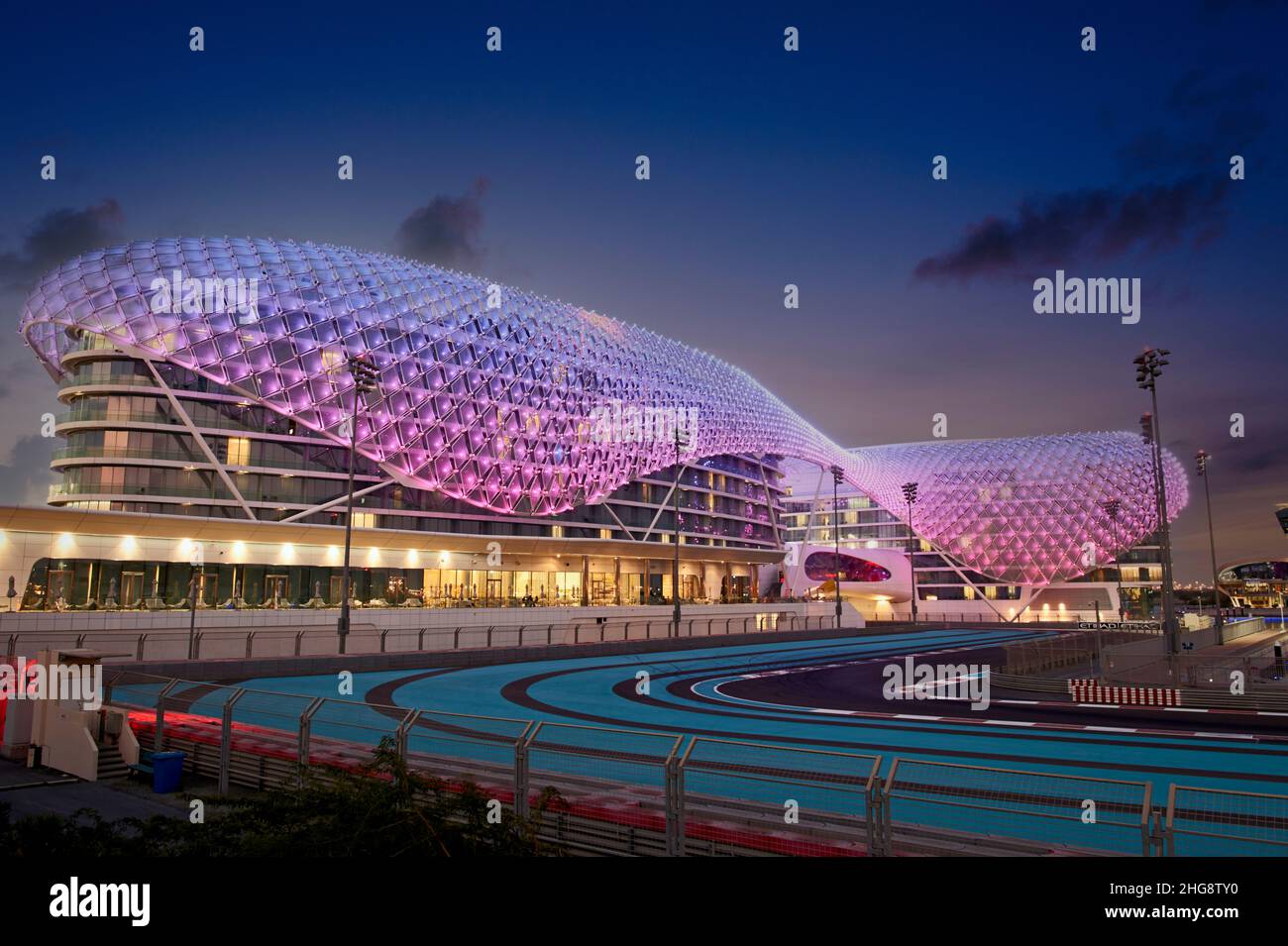 W Abu Dhabi Yas Island Luxury Hotel Stock Photo - Alamy