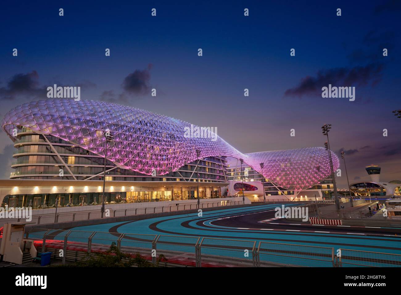 W Abu Dhabi Yas Island Luxury Hotel Stock Photo - Alamy