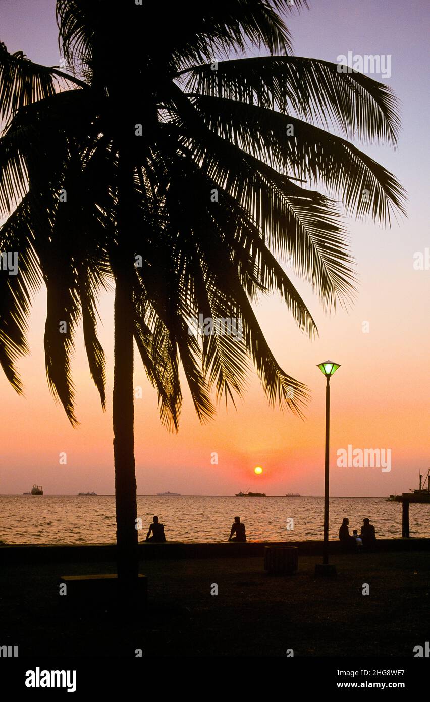 Sunset on Manila Bay in the Philippines. One of the most popular ...